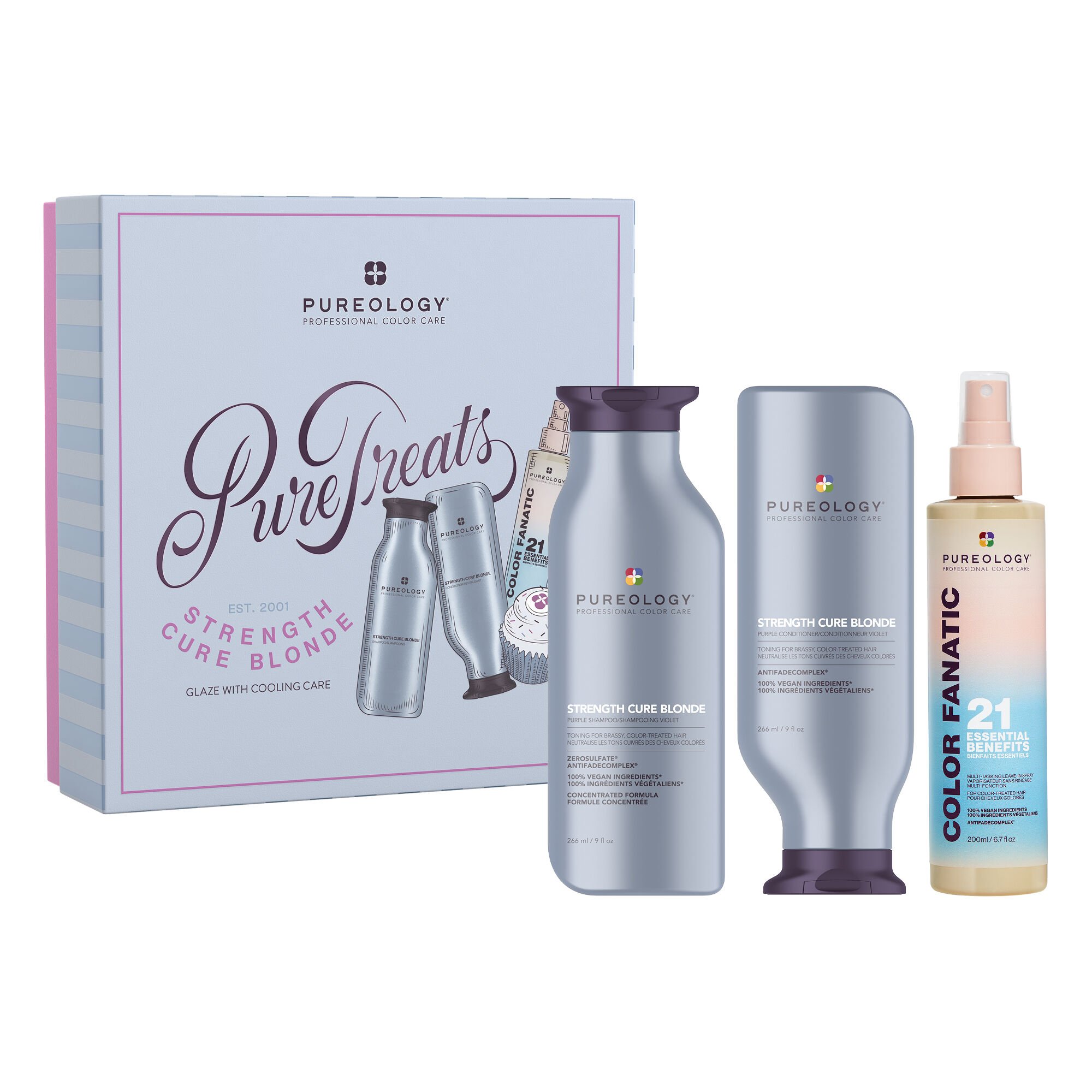 Strength Cure Blonde Gift Set to Tone & Repair Lightened Hair | Pureology